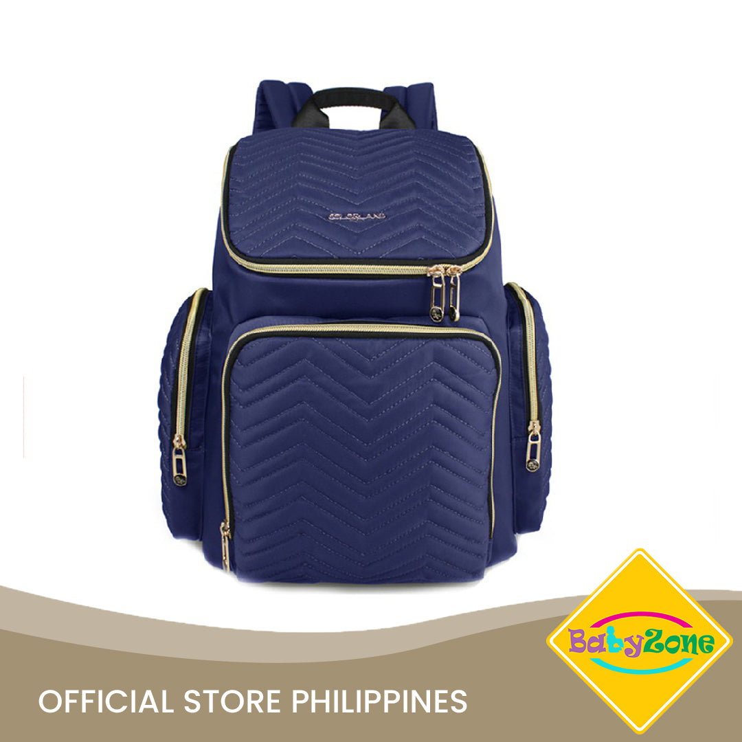 Colorland Georgia Baby Changing Backpack (BP146-D/Blue) – Babyzone ...
